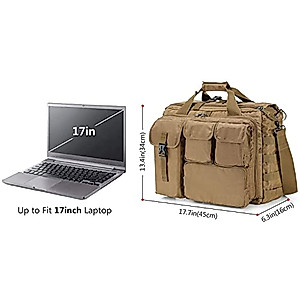 LS Military Style Tactical Messenger Bag │ Fits 17” Laptop │ Take Your Office With You