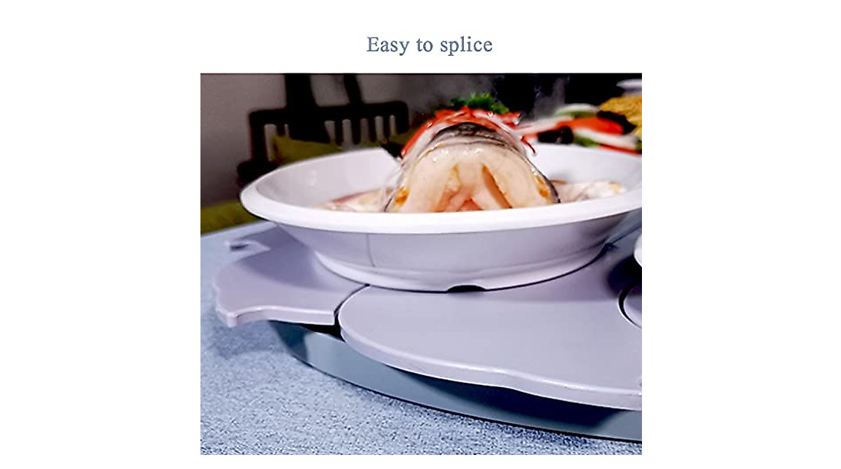 Rotating Party Turntable for Rectangular Tables | Easy Assembly ...