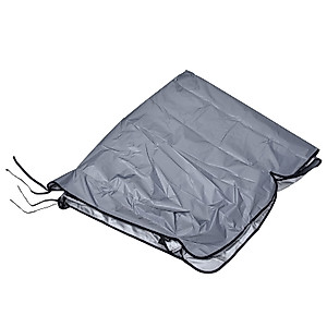 Oumefar 3 Seater Swing Cushion Cover Lightweight Swing Seat Cover Swing Cushion Replacement for Garden for Patio(Gray)