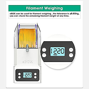 BISOFICE eBOX Lite 3D Printer Filament Dry Box 3D Filament Dryer Storage Box Dehydrator Spool Holder Compatible with 1.75mm 2.85mm 3mm Filament PLA ABS PETG Nylon (Classic)