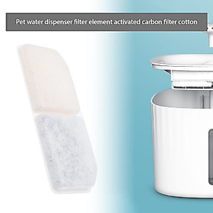 Micro Traders 10Pcs Pet Fountain Filter Replacement Cat Water Fountain Filter Pet Drinking Dispenser Filter Cat Feeding and Watering Supplies