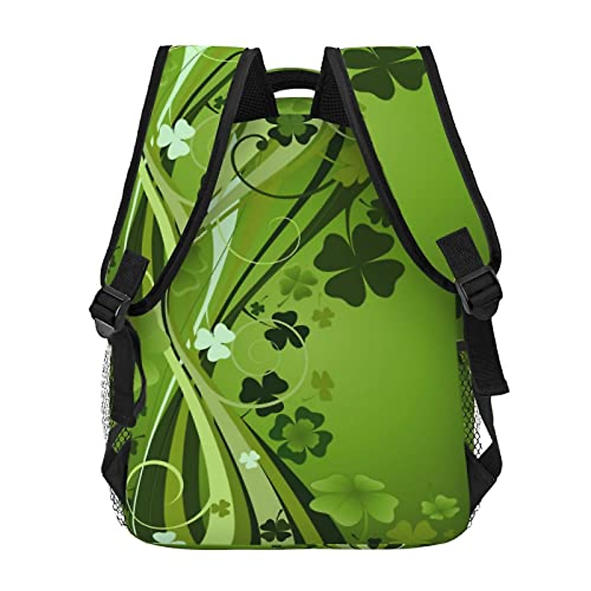 ROSIHODE St. Patrick's Day Shamrocks Backpack School Bookbag for Boys Girls Computer Backpacks Travel Hiking Camping Daypack