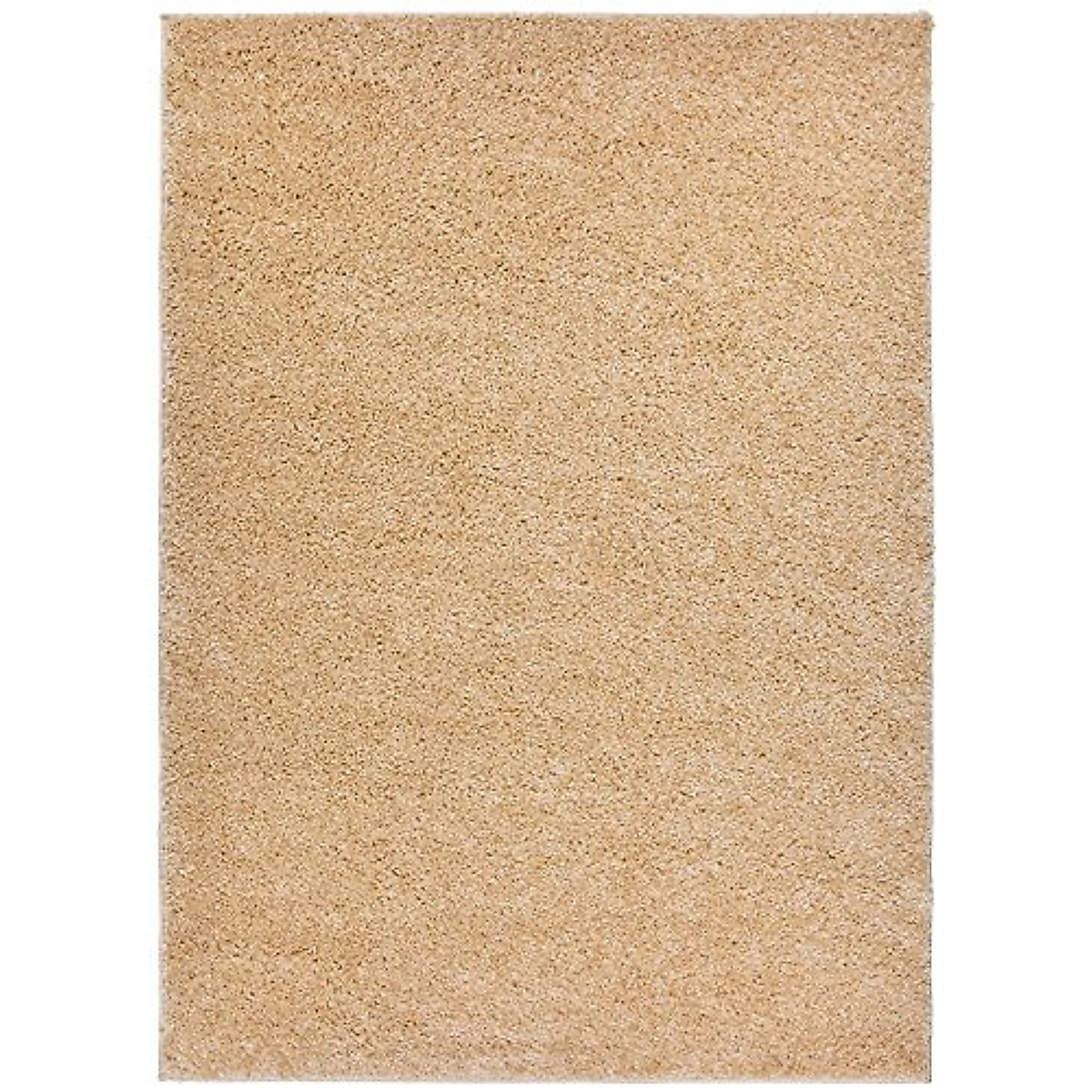 SOHO Shaggy Collection Solid Color Shag Area Rug Rugs 7 Color Options (Beige, 2 x 3)