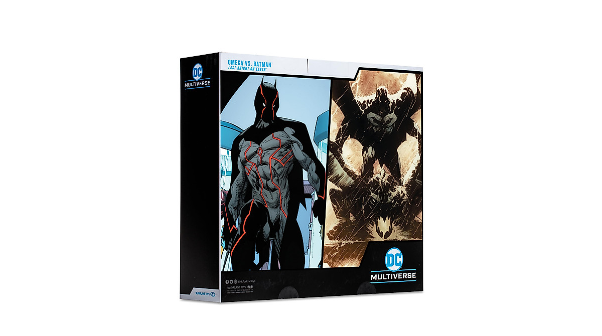DC Multiverse Omega vs Batman 2pk - Highly Detailed Collectible Figures