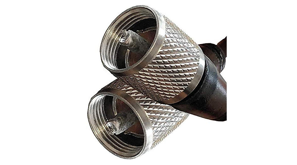 RG58A/U PL-259 Coax Cable Jumper | 3 Ft for Ham/CB Radio