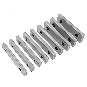 WEN 10349 18-Piece Precision-Ground 1/4-Inch Parallel Sets with Case, Chrome