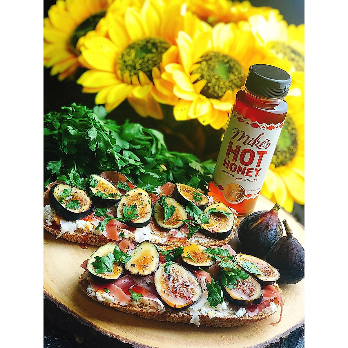 Plobach Artificial Silk Sunflowers 6 Pcs Long Stem Fake Sunflowers Bouquet Large Sunflowers Decor for Home Hotel Office Wedding Party Garden