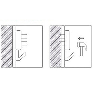 20PCS White Durable Assorted Concrete Hard Wall Photo Album Picture Hanging Kit Picture Frame Nail Hook Hanger Plastic Wall Hook Seamless Nail