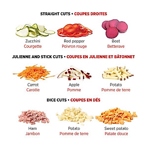 Starfrit Pump'N'Slice Chopper and Slicer, One Size, White