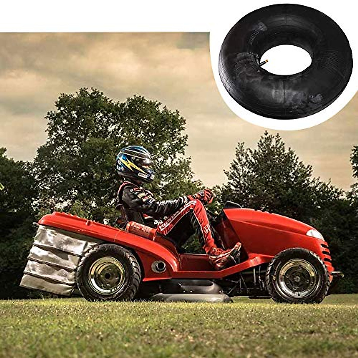HIFROM Replacement Premium 20x8.00-8, 20x8-8, 20x10.00-8, 20x10-8, 18x8.50-8, 18x9.50-8 Utility Tire Inner Tubes with TR13 Straight Valve Stem Replacement for Mowers Go Karts ATVs - 1 Pack