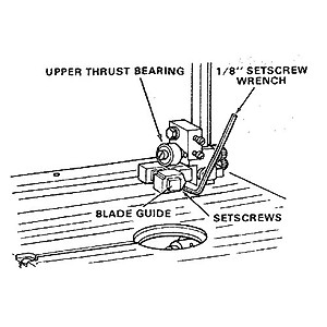 Sears Craftsman 12" Band Saw Sander Blade Thrust Bearings Set of 2, 113.243xxx Series
