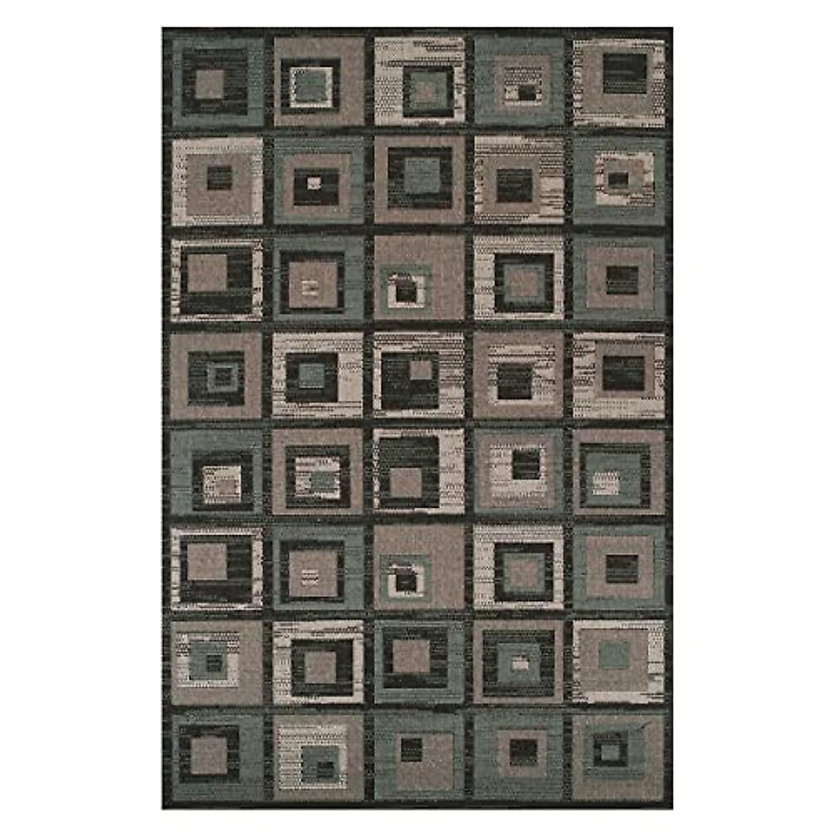 SUPERIOR 4x6RUG Colburn Geometric Indoor/Outdoor Rug, 4' x 6'
