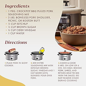 Crock-Pot BBQ Pulled Pork Seasoning Mix, 1.5 Ounce (Pack of 12)