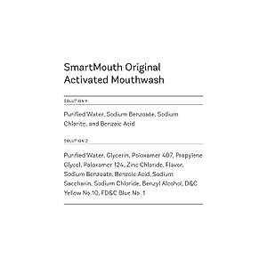 SmartMouth Original Activated Mouthwash - Adult Mouthwash for Fresh Breath - Oral Rinse for 24-Hour Bad Breath Relief with Twice Daily Use - Fresh Mint Flavor, 0.4 fl oz (10 Travel Packs)