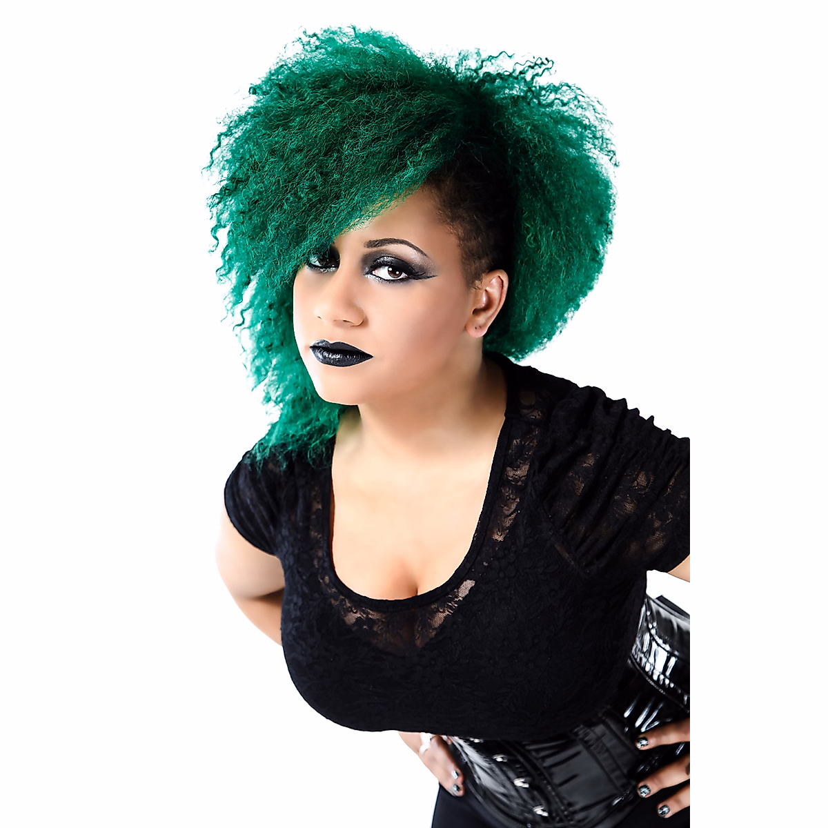 MANIC PANIC Green Envy Semi Permanent Hair Color - Cruelty Free, Vegan Classic Dark Green Hair Dye - Safe to Create & Mix Custom Shades (4oz)
