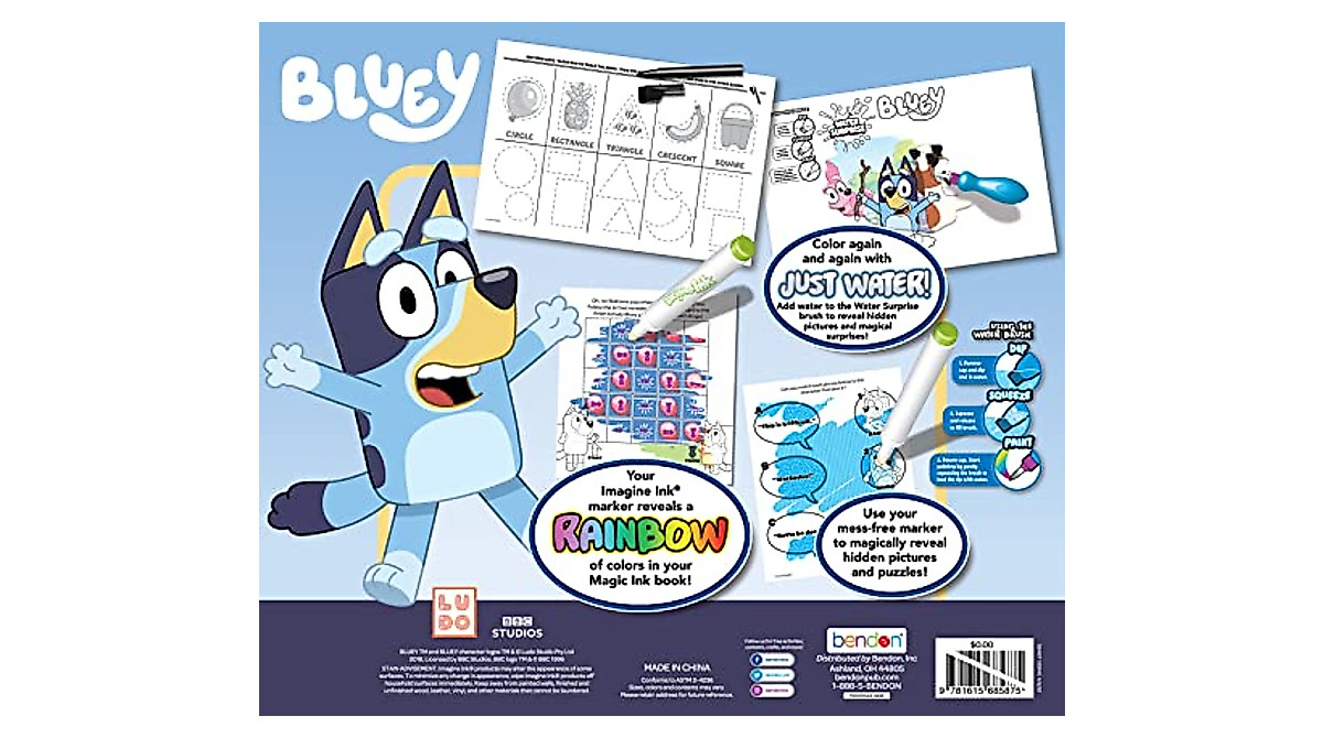 Bluey Imagine Ink 4-in-1 Activity Set for Kids