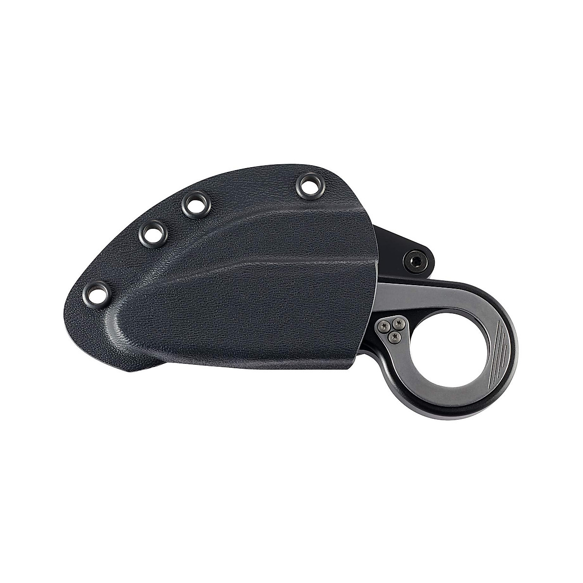 CRKT Provoke First Responder Folding Pocket Knife: Morphing Karambit, D2 Blade Steel, Kinematic Pivot Action, Integrated Safety Lock, Low Profile Pocket Clip, Glass Breaker, Sheath 4042