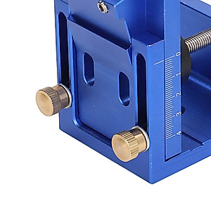 Orenic Inclined Hole Drilling Positioner, Pocket Hole Jig Kit, Woodworking Oblique Hole Fixture with Aluminum Alloy Construction, Punch Locator for Angled Straight Holes, Portable Oblique Hole Locator