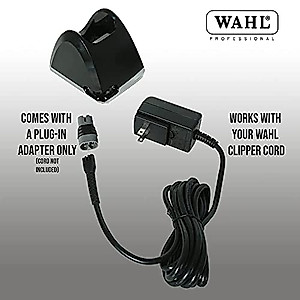 Wahl Professional - Premium Weighted Charging Stand #3801 - Compatible with All Wahl, Sterling, and 5-Star Cord/Cordless Clippers - Has Cord Rotation Feature