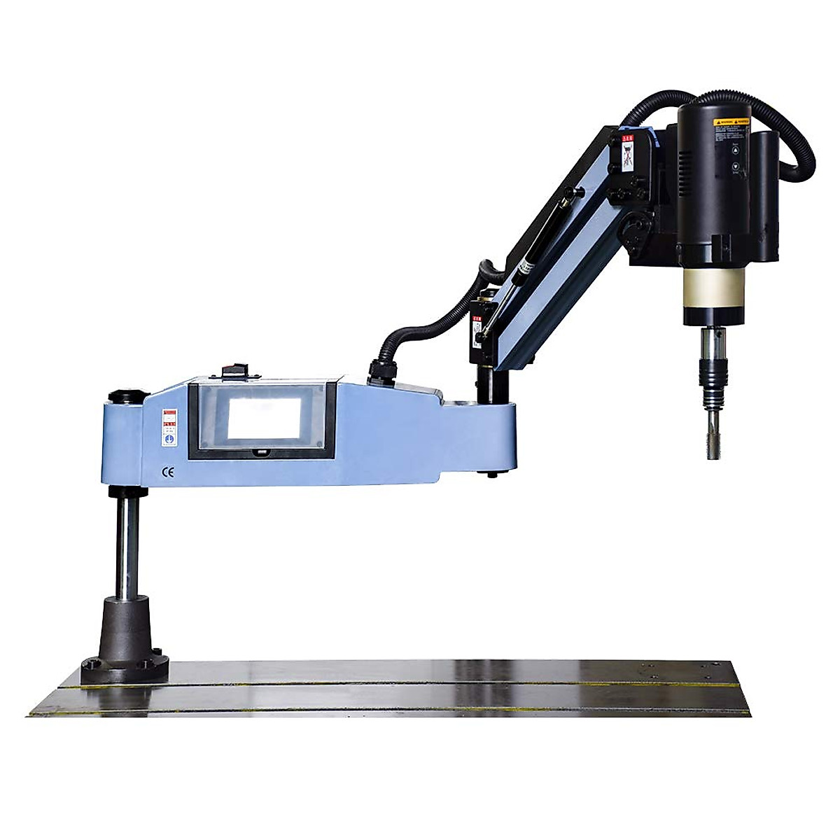 US Stock M4-M24 Tap Collets 1200mm Arm 360° Universal Tapping Machine Electric Tapper 550rpm With ANSI Imperial Collets