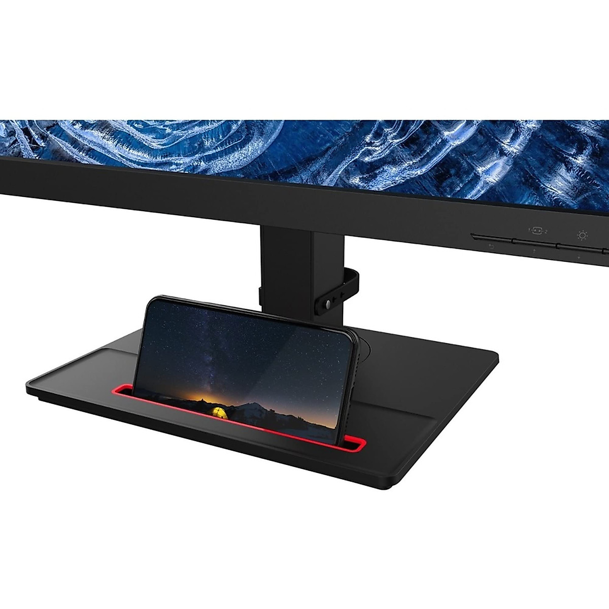 Lenovo ThinkVision T24i-20 24" Full HD WLED LCD Monitor - Raven Black in-Plane Switching (IPS) Technology - 1920 x 1080 - HDMI - VGA - DisplayPort - USB Hub HDMI