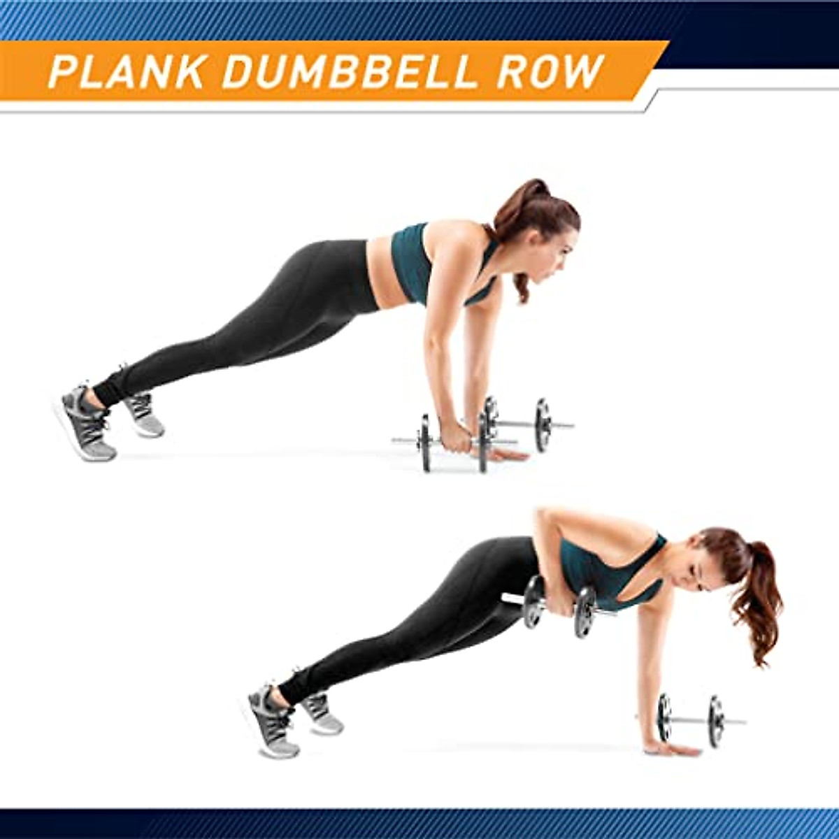 Marcy Adjustable Cast Iron Dumbbell Set with Case, Plates, Handles and Collars ADS-42, Chrome, 40 lb.