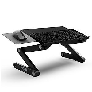WorkEZ Keyboard and Mouse Tray ergonomic on-desk riser stand adjustable height angle negative tilt Raise computer keyboards to Standing Height sit stand-up standing accessories lift black