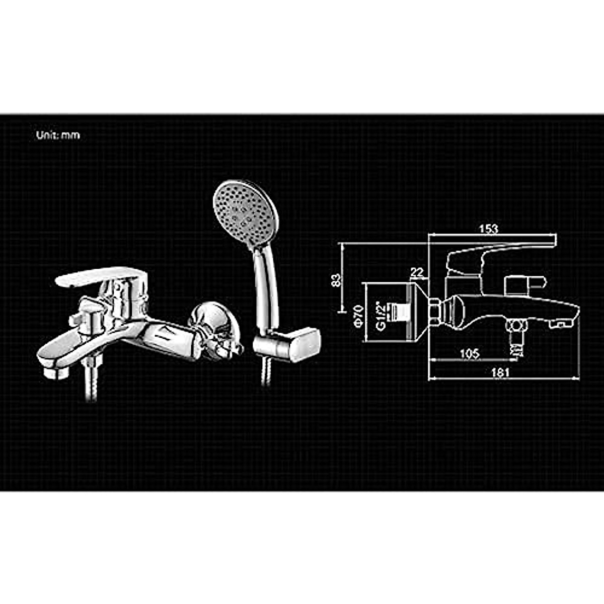 Kitchen Taps Bathtub Faucets Wall Deck Mounted Bathroom Shower Faucet Set Rainfall Bathtub Shower Mixer Bath With Shower Hand