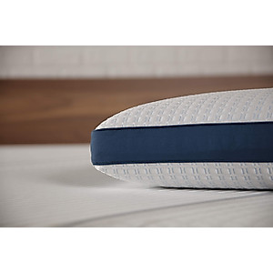 Serta iComfort Carbon Fiber Memory Foam Pillow, Queen, Gray