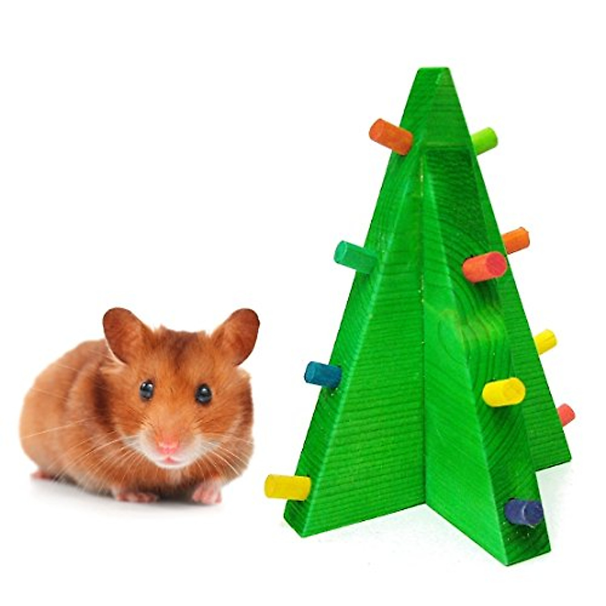 Christmas Tree Hamster Chew Toy - Hamster Christmas Toys