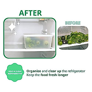 90% Chance of getting TWO for the price of ONE. 2.4 gal Produce Saver Containers for Refrigerator, Pizza Dough Proofing Box, Vegetable Storage Containers for Refrigerator, Pizza Storage Container, Marinating Container, Pizza Dough Box, Veggie Saver…