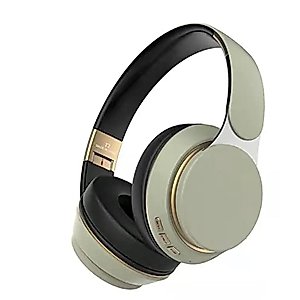 Wireless Headphones Gaming BT 5.0 Bluetooth Long Lasting Life Painless Wear Heavy Bass Upgraded Active Noise Canceling (Green)