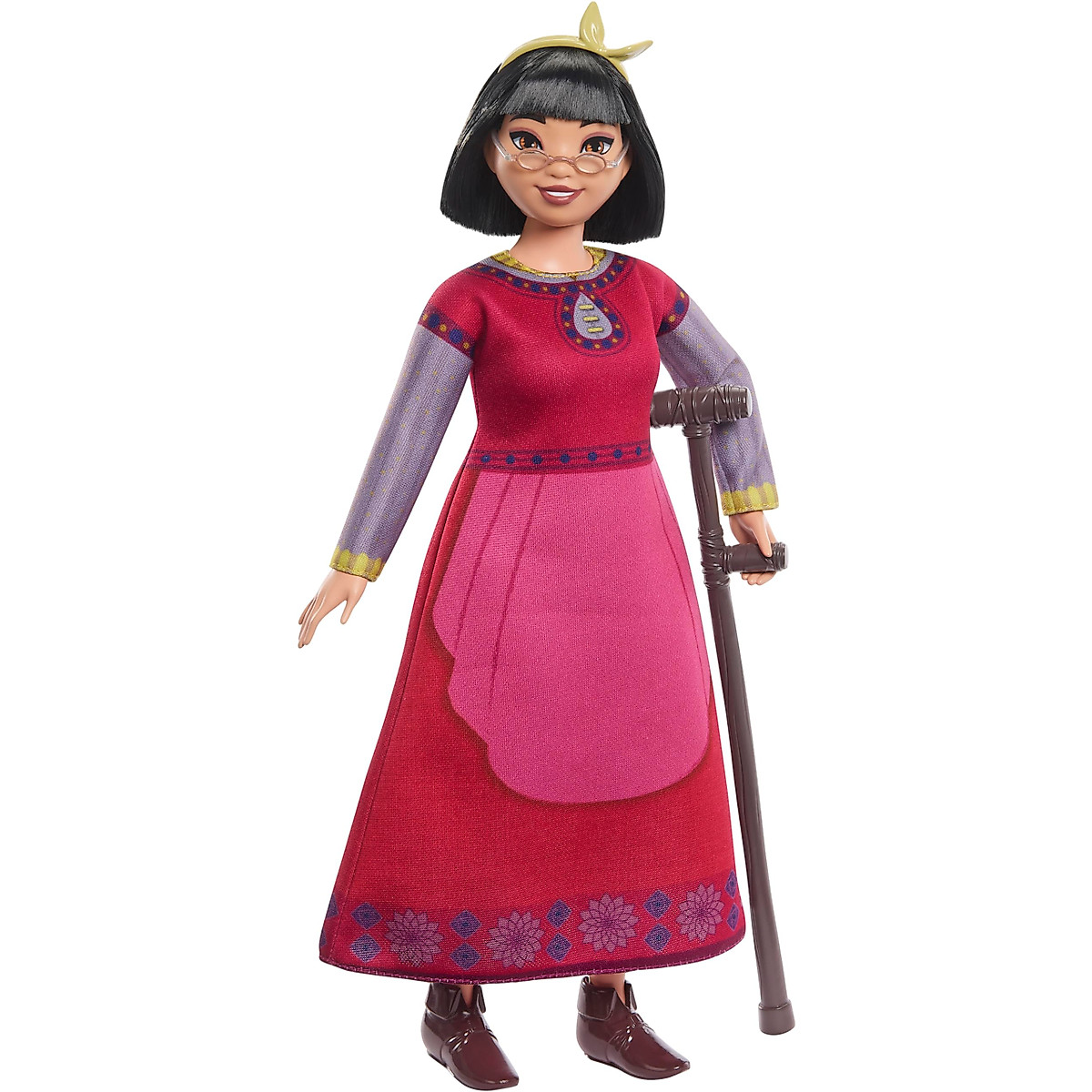 Mattel Disney Wish Toys, Dahlia of Rosas Posable Fashion Doll with Removable Clothes & Accessories, Inspired by the Movie