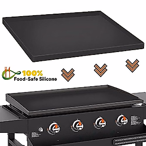 Ezebesta Silicone Griddle Mat for Blackstone 28 Inch Griddle，Protective Cover Mats Blackstone Griddle Top，Covers for Blackstone Protector Outdoor-Black