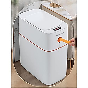 N/A Electronic Automatic Trash Can Automatic Packaging 13L Household Toilet Bathroom Waste Garbage Bin Smart Sensor Trash Can