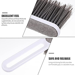 Healifty 1pc dust Brush Bed Cleaning Brush Woodworking Brush Broom Wooden Shop Brush Wooden dusting Brush car Cleaner Bench Brush Furniture Duster Dustpan Brush Pot Brush White pbt Keyboard