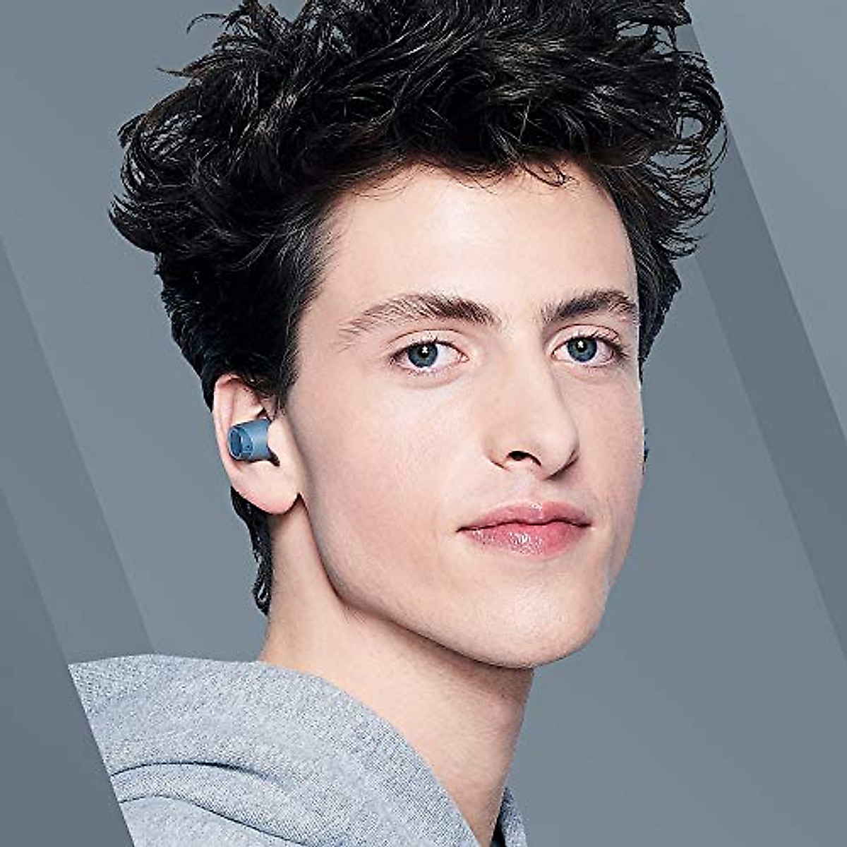 Skullcandy Jib True In-Ear Wireless Earbuds, 22 Hr Battery, Microphone, Works with iPhone Android and Bluetooth Devices - Chill Grey