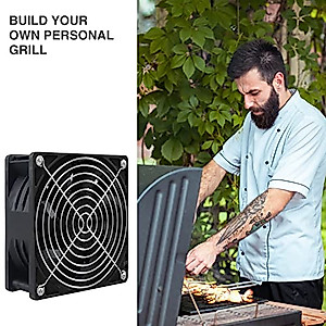 GLAHORSE Digital Fan Kit for Compatible Masterbuilt MB20040220/MB20041220 Gravity Series witch Include 560/800/1050 Digital Charcoal Grill and Smoker Accessories (MB-Fan kit)