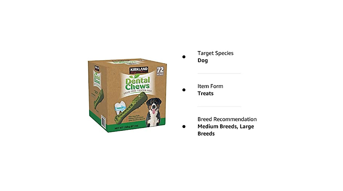 Kirkland Signature Grain-Free Dental Chews - 72 Count