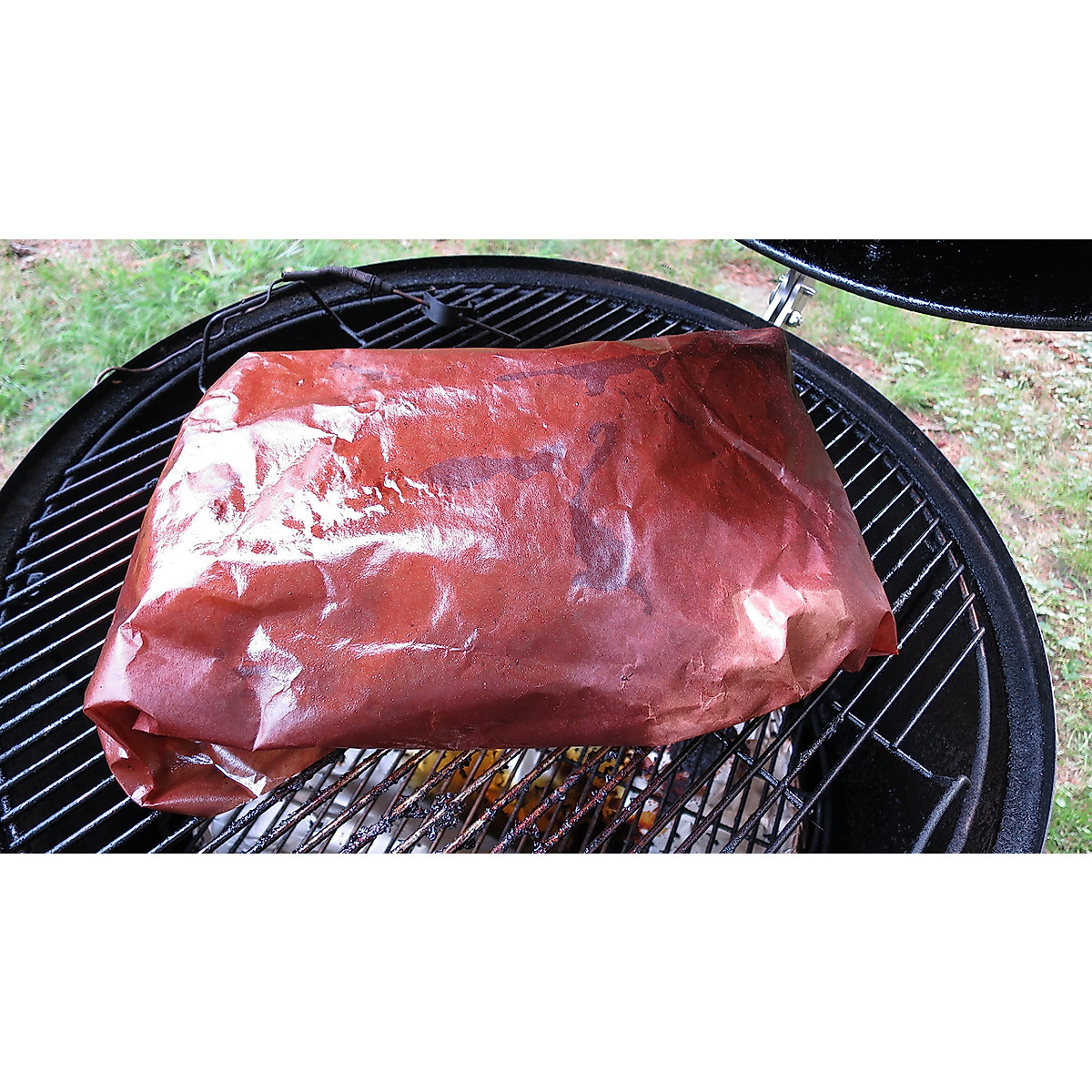 24" x 150' Pink Butcher Paper with Free Temperature Probe Clip and Storage Tube. Made in the USA.