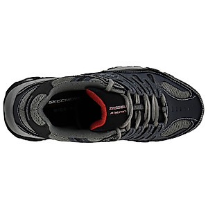 Skechers mens Afterburn Memory Foam Lace-up fashion sneakers, Navy, 9 US