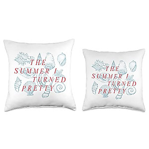 The Summer I Turned Pretty Shells Throw Pillow, 16x16, Multicolor