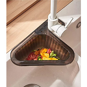 Cassalino Kitchen Sink Drain and Strainer Basket - Adjustable Drainer Rack - Multifunctional Sink Filter - Drain Basket Hangs on Faucet Fits All Sink