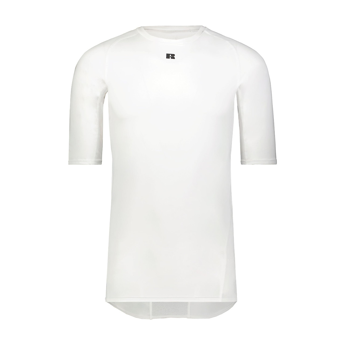 Russell Athletic Men's Standard Half Sleeve Compression Tee, White, X-Large