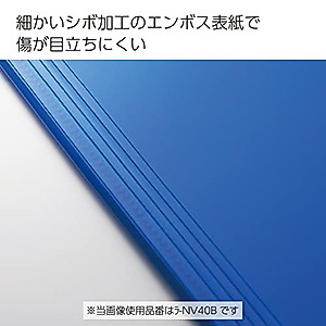 Kokuyo Novita α, Expandable File Clear Book, Display Book, Presentation Binder with Plastic Sleeves 40-Pocket Bound, Presentation Book Art Portfolio Folder, A4-S, Purple, Japan Import (RA-NV40V)