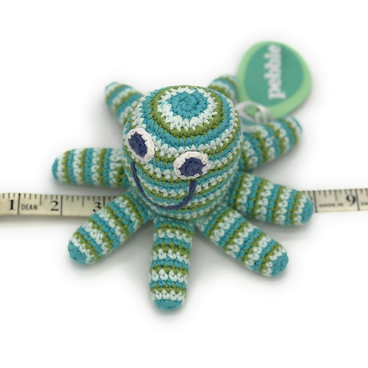 Pebble Green Octopus Rattle, 1 EA