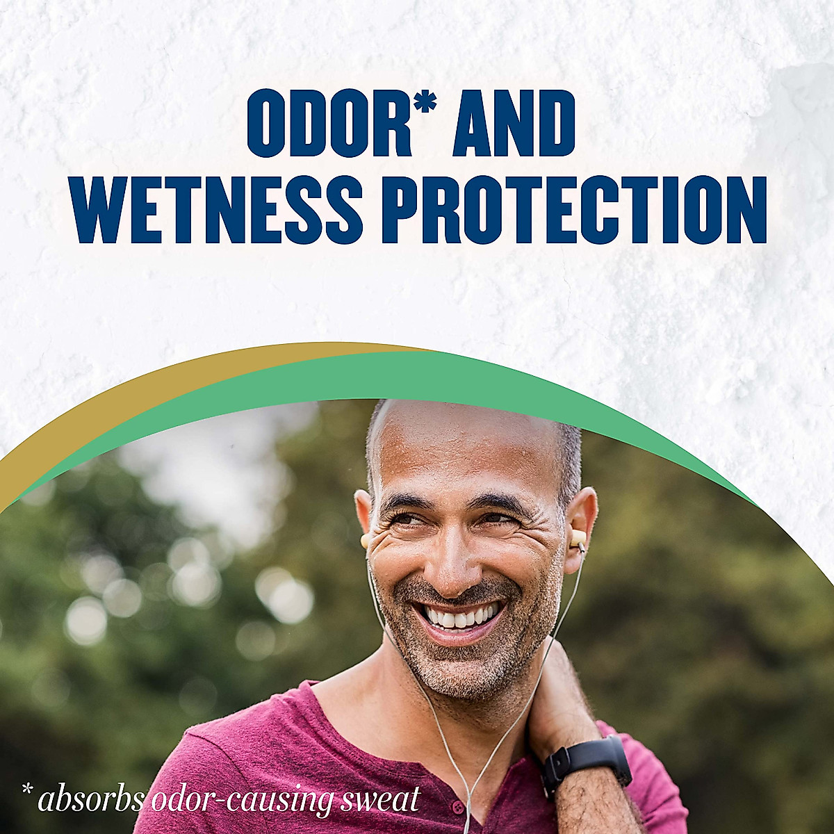 Gold Bond Men's Essentials Talc-Free Body Powder, 10 oz., Refresh 360 Scent, Wetness Protection