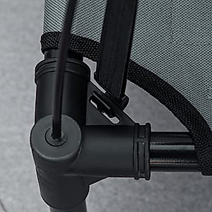 PawHut Elevated Portable Dog Cot Cooling Pet Bed With UV Protection Canopy Shade, 30 inch