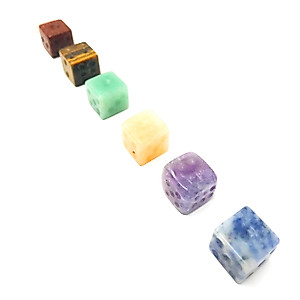 Clarity, Crystal Dice, Spiritual Practice, Decor, Game or Fun, Quantity of 7