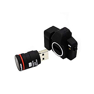 Cute and Novelty Camera Bag Shape Animal Pen Drive 32GB USB 2.0 Flash Drive U Disk Thumb Drive Memory Stick Data Storage Jump Drive with Key Chain